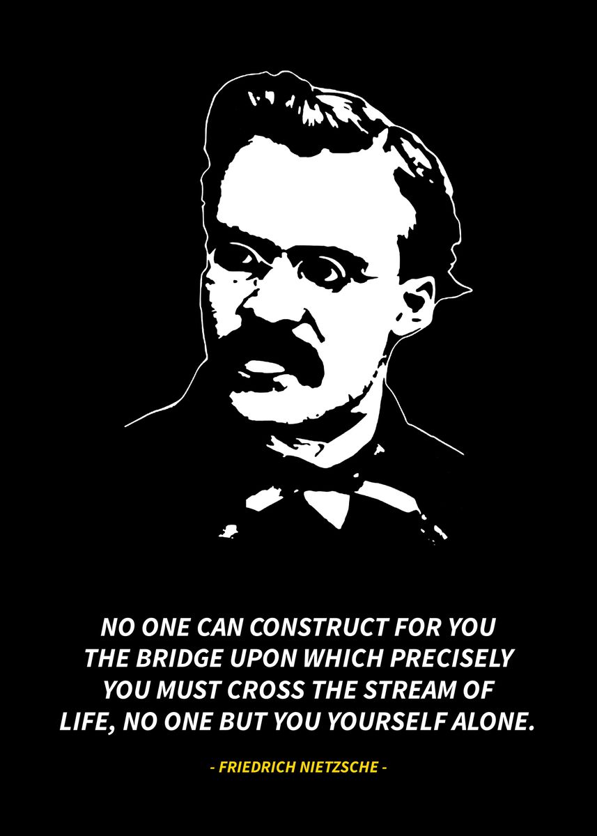 'Friedrich Nietzsche quotes' Poster, picture, metal print, paint by ...