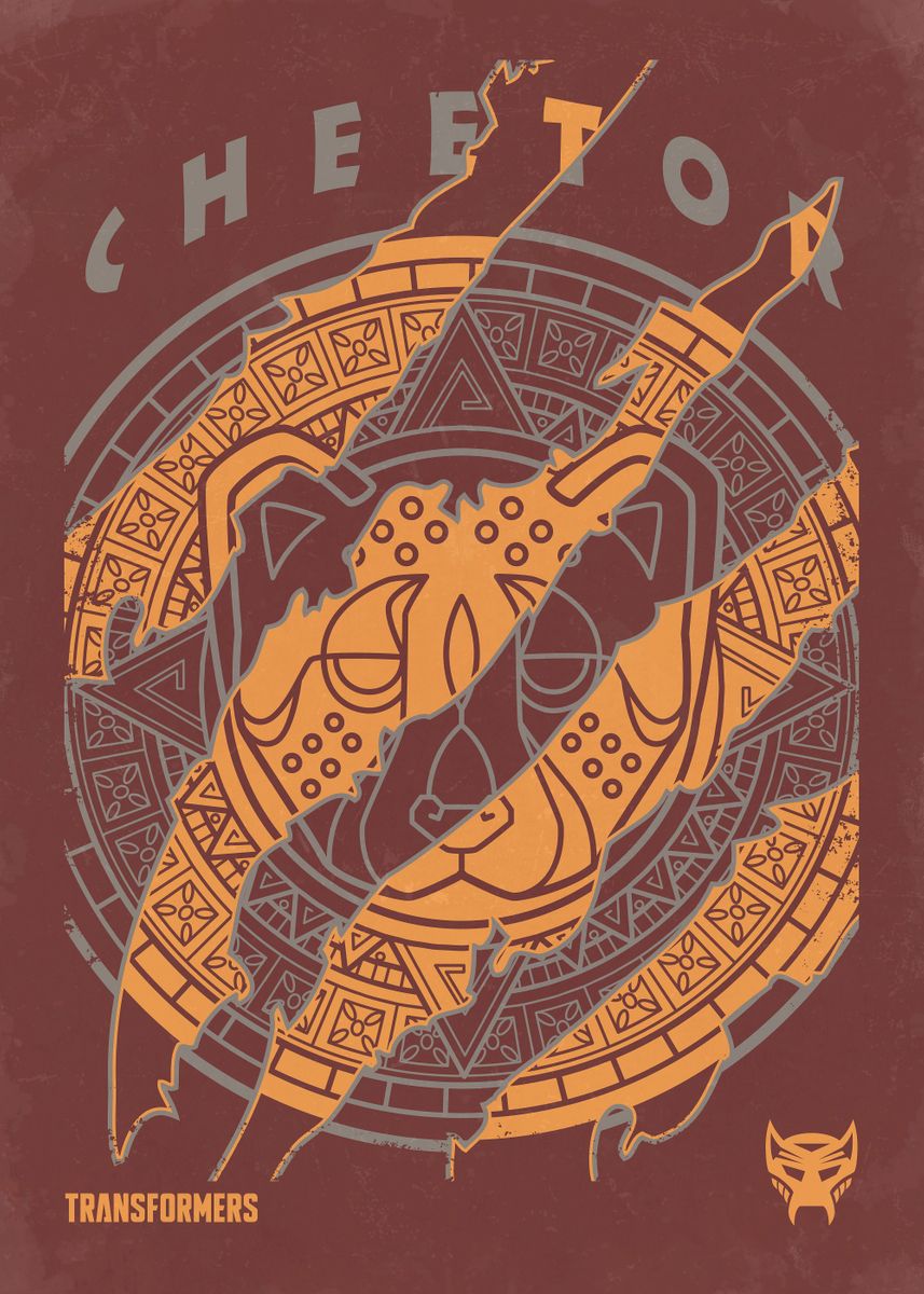 'Cheetor Badge' Poster, picture, metal print, paint by Transformers ...