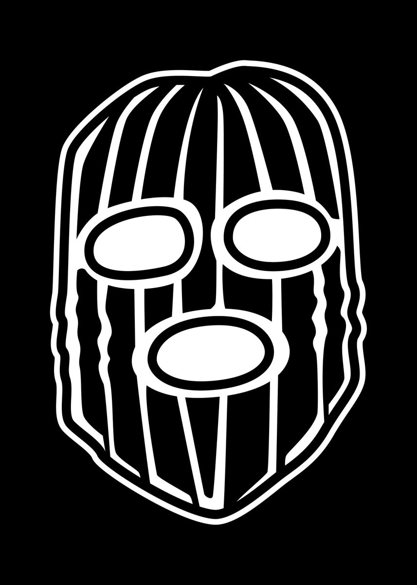 'Rap Monkey BnW 06' Poster, picture, metal print, paint by hendra ...