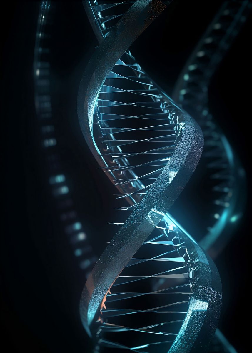 'Glass DNA' Poster, picture, metal print, paint by DREAMY 3D | Displate