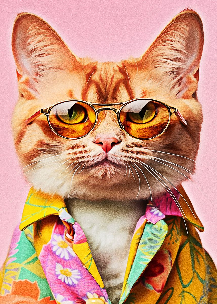 'Cat Style Full' Poster, picture, metal print, paint by Fachrul Abqary ...