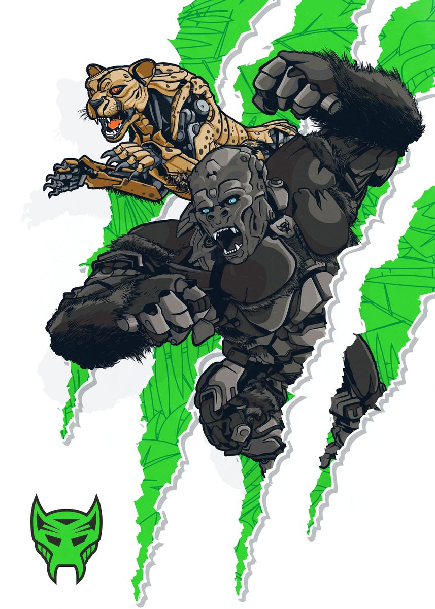 'Maximals Strike' Poster, picture, metal print, paint by Transformers ...