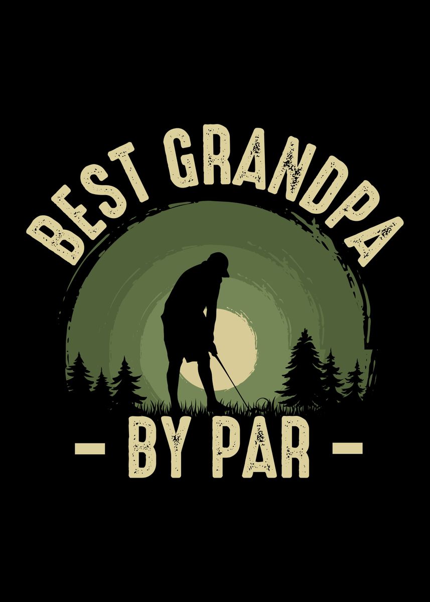 'Best Grandpa Poster' Poster, picture, metal print, paint by Luxe Art ...