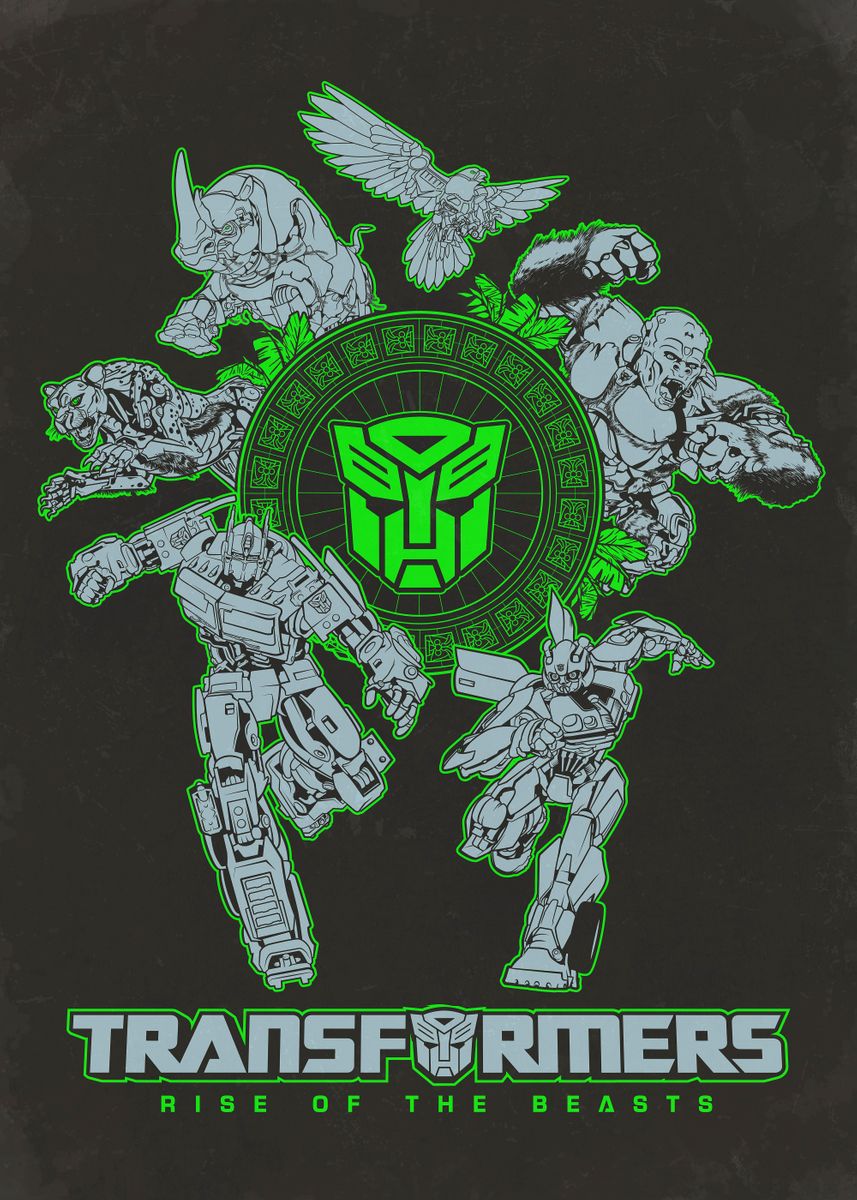 'Autobot & Maximal Team' Poster, picture, metal print, paint by ...