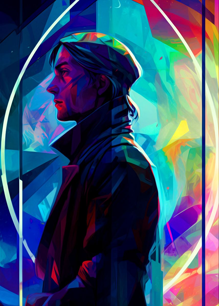 'Colorful Man' Poster, picture, metal print, paint by hao doan | Displate