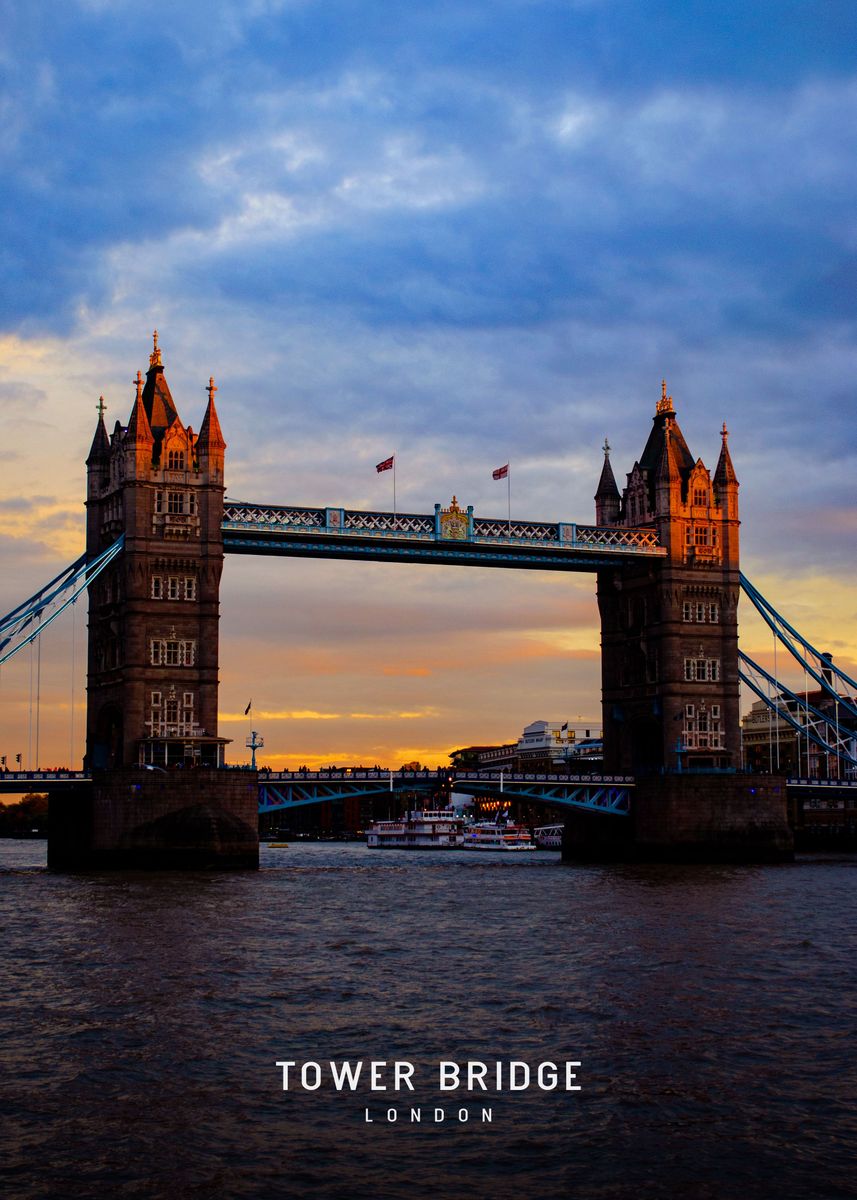 'Tower Bridge ' Poster, picture, metal print, paint by Travel Addict ...