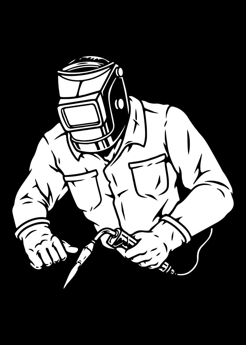 'Welding Welder' Poster, picture, metal print, paint by CrazySquirrel ...