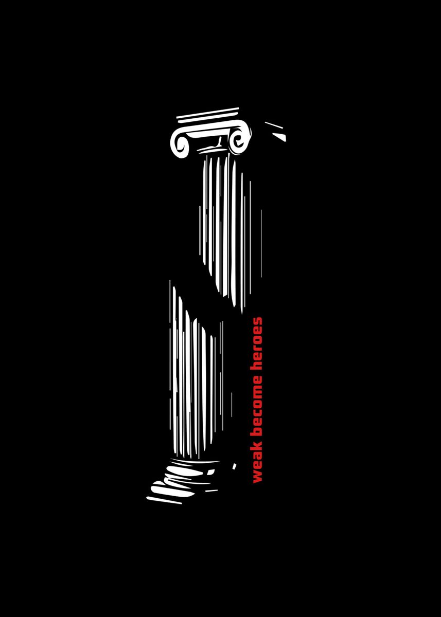 'Weak' Poster, picture, metal print, paint by REZ DESIGN | Displate