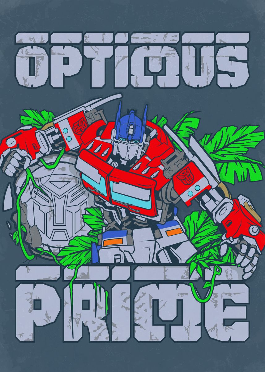 'Optimus Prime Jungle' Poster, picture, metal print, paint by ...