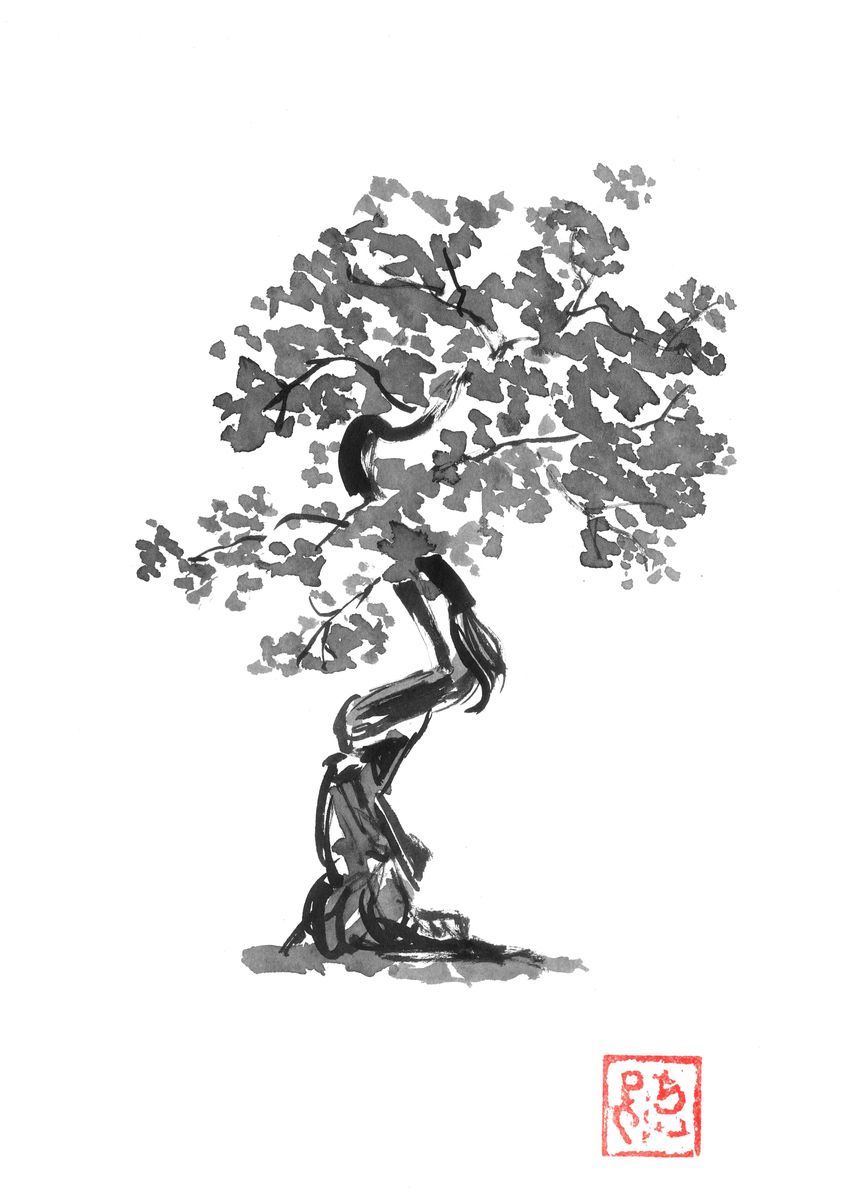 'japanese tree' Poster by pechane sumie | Displate