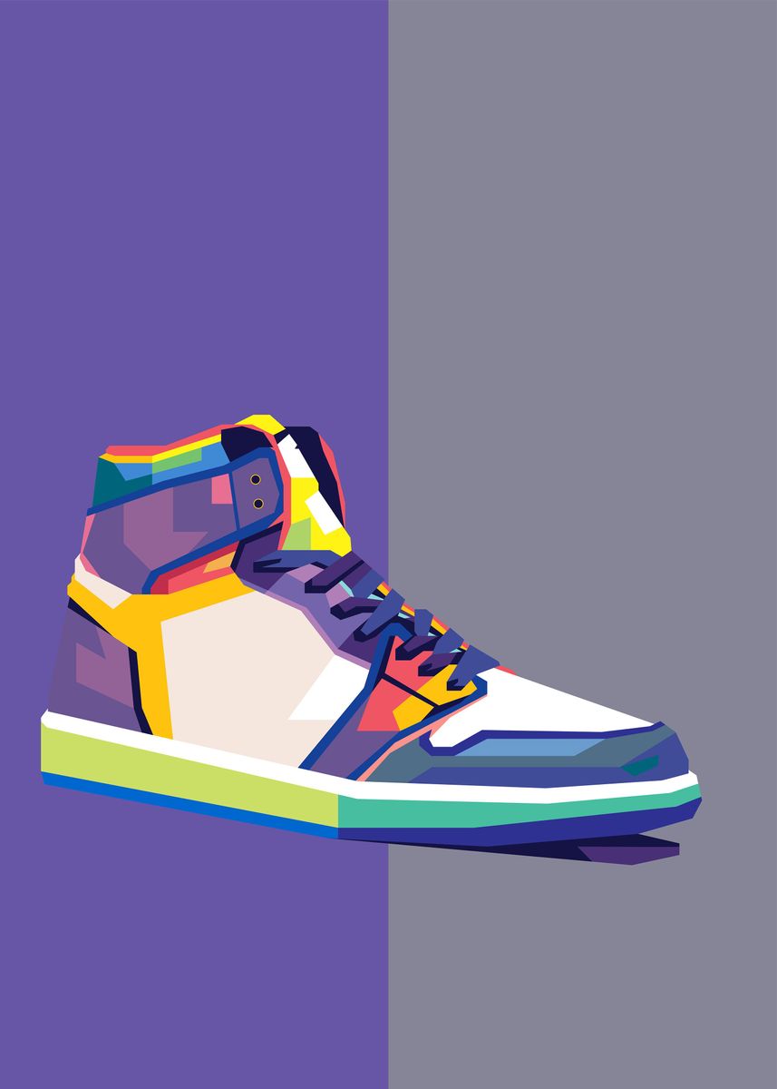 'Shoes Illustration ' Poster by Indra | Displate