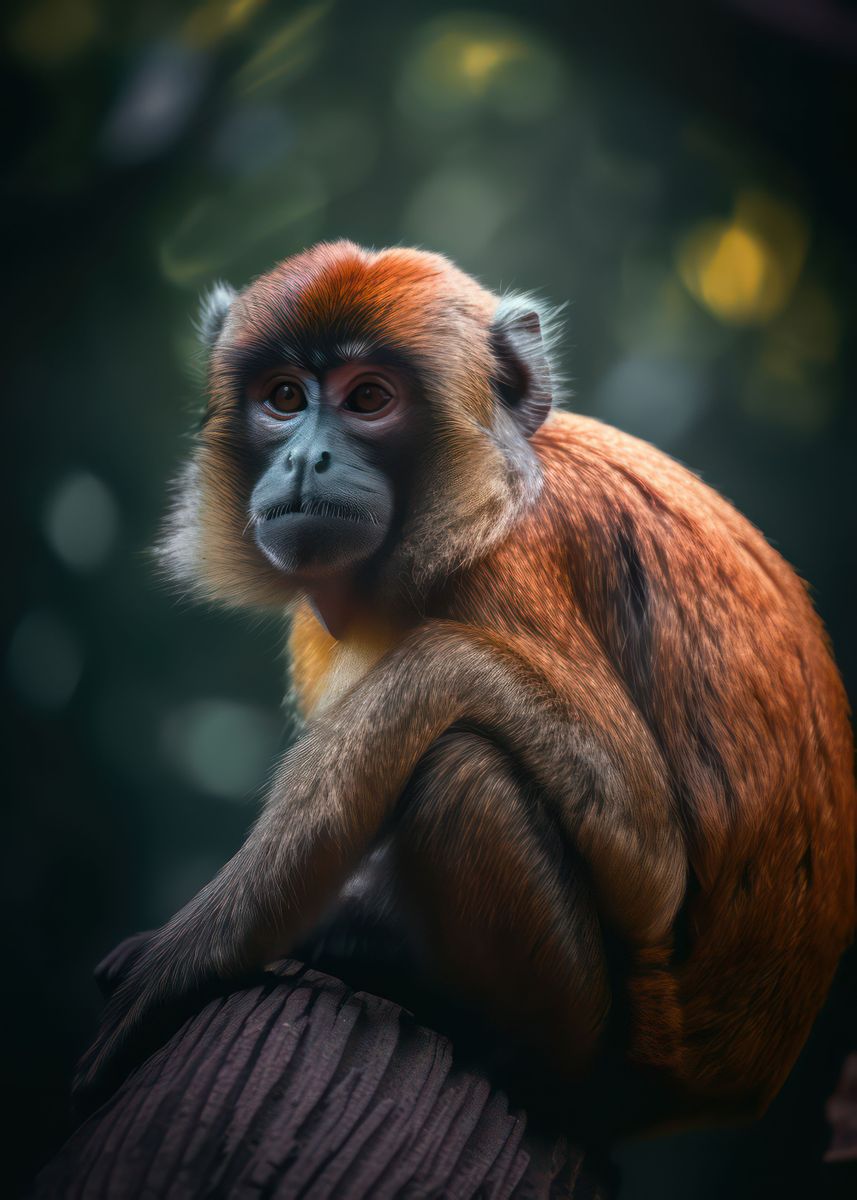 'Friendly monkey' Poster, picture, metal print, paint by Zooscape ...