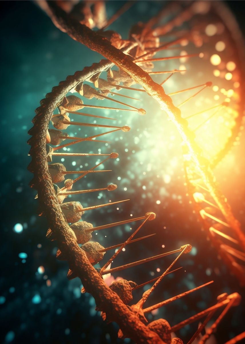 'Sand DNA' Poster, picture, metal print, paint by DREAMY 3D | Displate