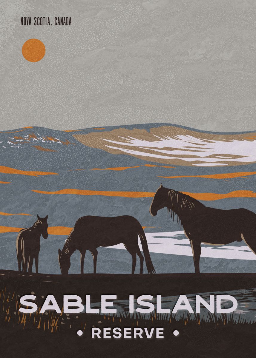 'Sable Island Reserve' Poster, picture, metal print, paint by Jordan ...