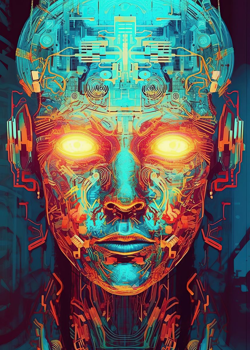 'Metro Polis Style Art' Poster, picture, metal print, paint by Guillaume Pingard | Displate