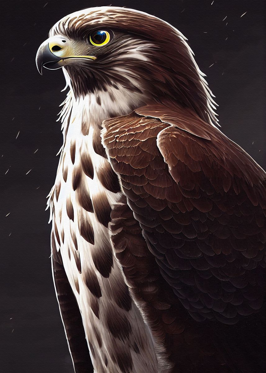 'Cool falcon eagle' Poster, picture, metal print, paint by MiguelPatton ...