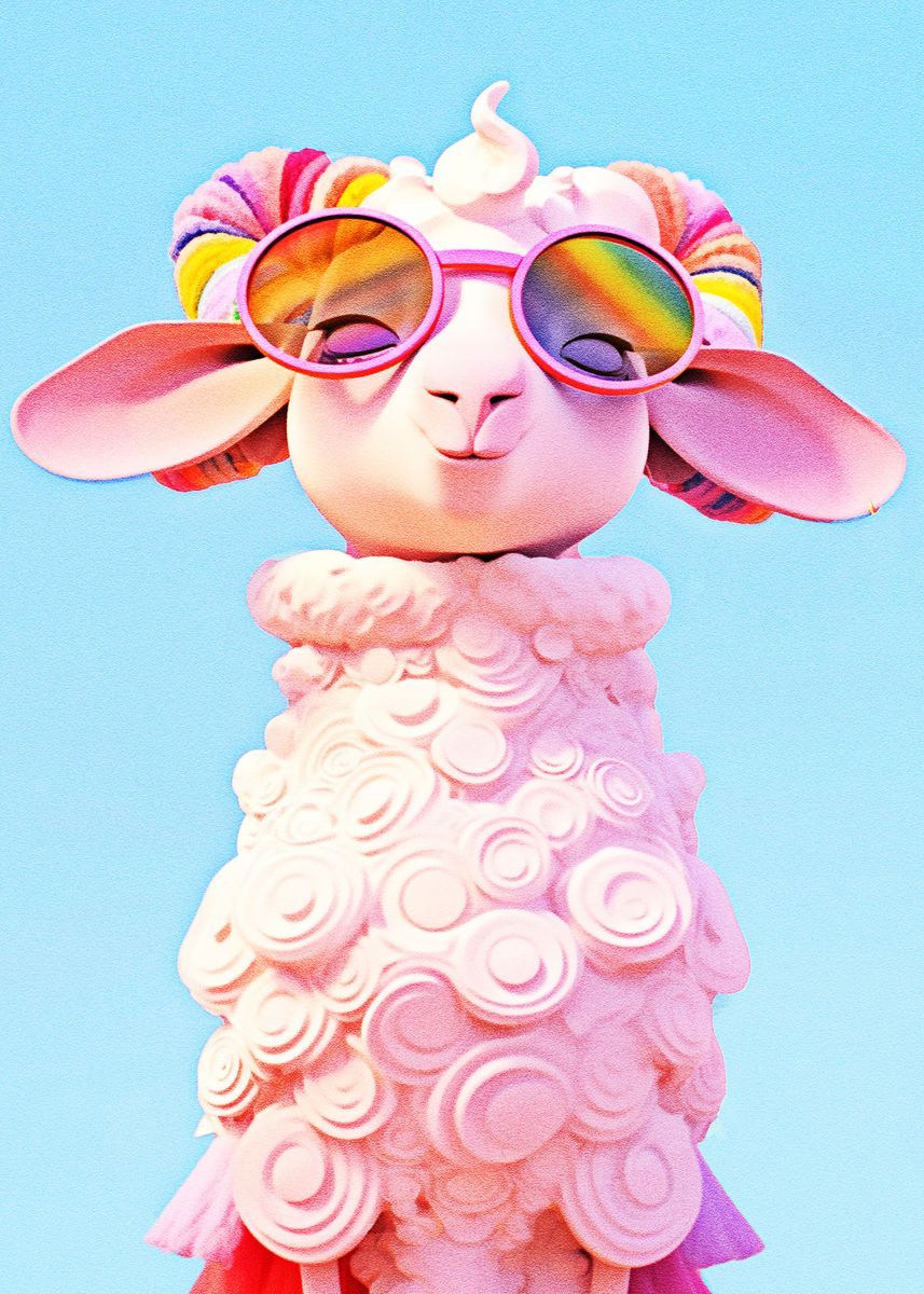 'Sheep Style' Poster, picture, metal print, paint by Fachrul Abqary ...