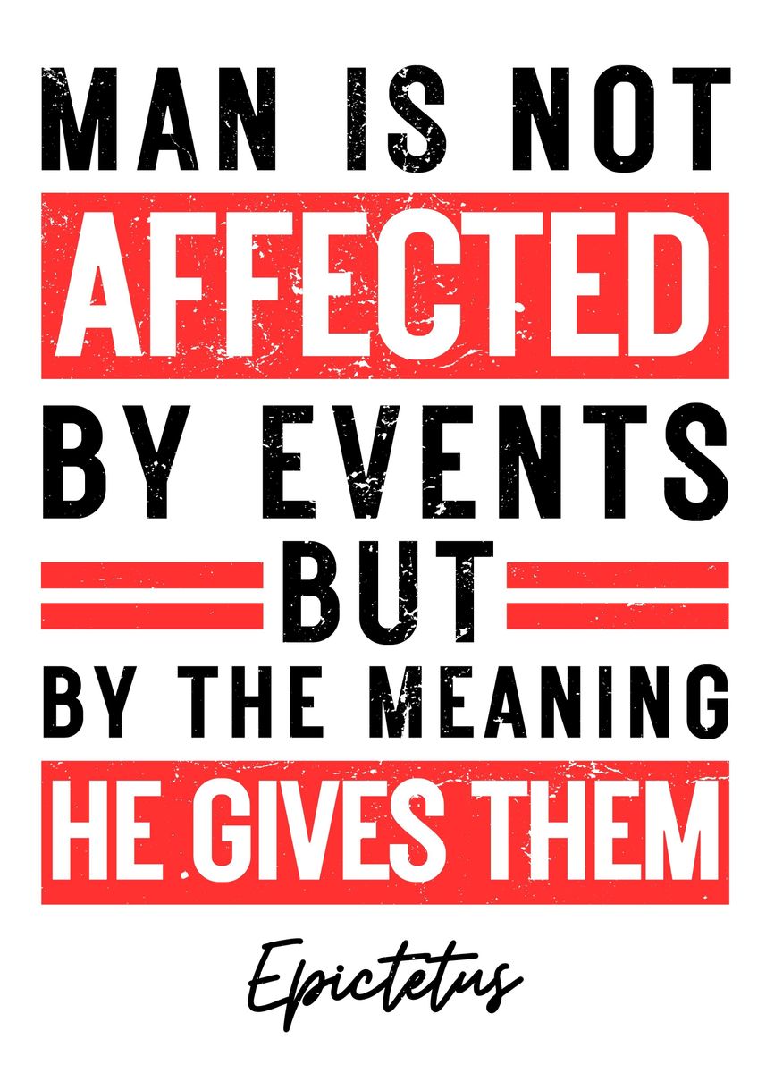 'Epictetus' Poster, picture, metal print, paint by Yess | Displate