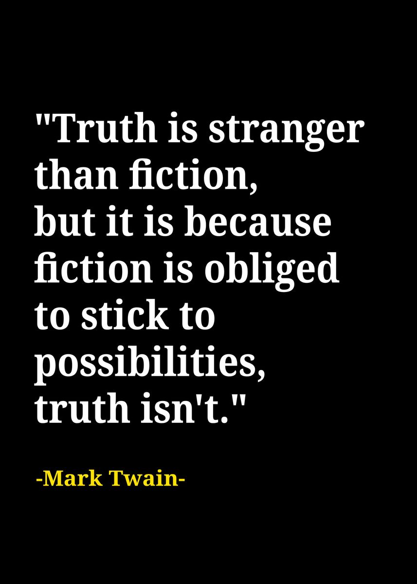 'Quotes Mark Twain' Poster, picture, metal print, paint by Angela Kawai ...