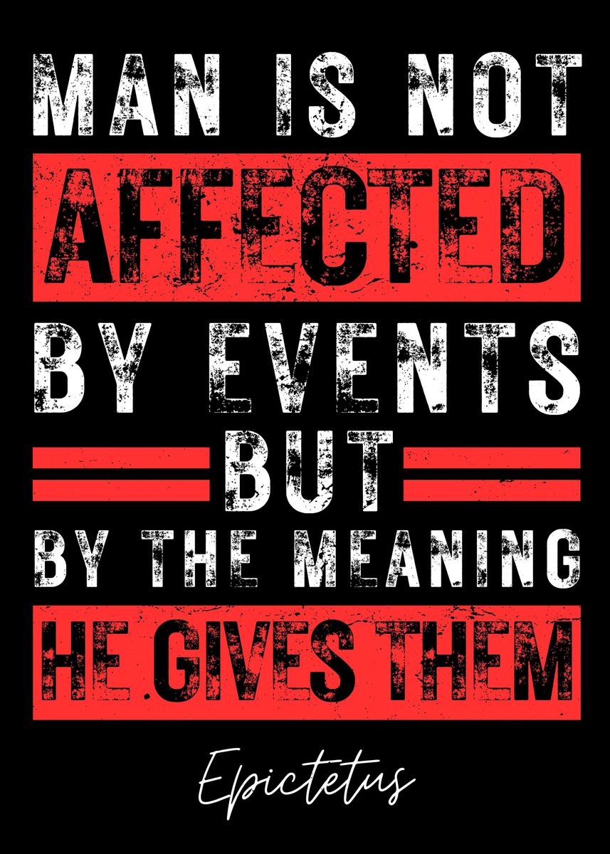 'Epictetus' Poster, picture, metal print, paint by Yess | Displate