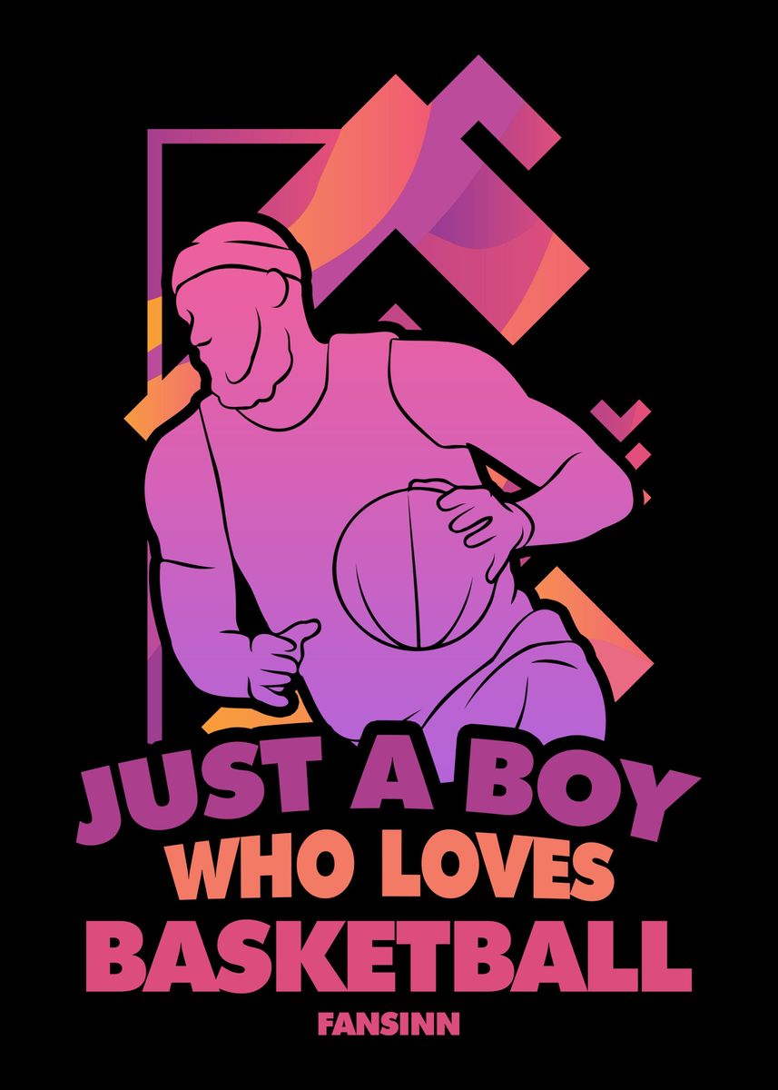 'Just A Boy Who Loves Baske' Poster by fansinn | Displate