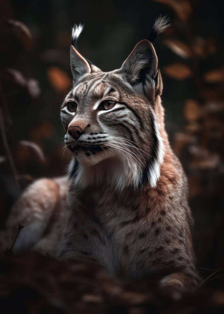 'Powerful lynx' Poster by Zooscape Wildlife | Displate