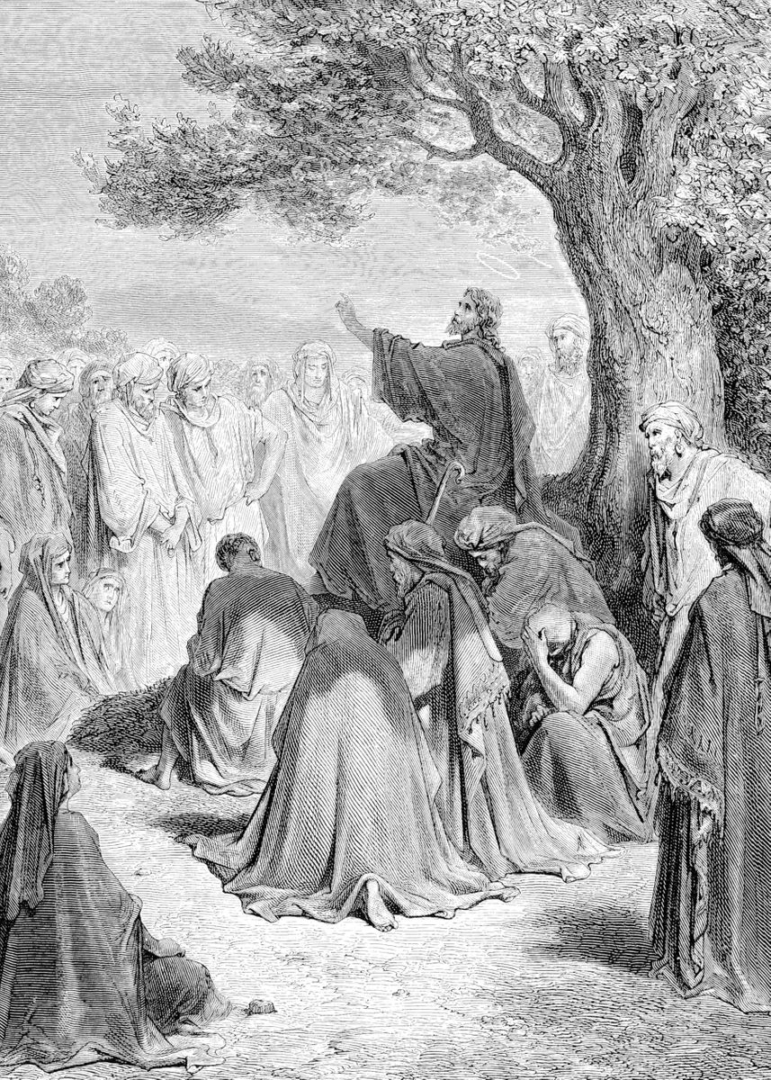 'Jesus Preaching' Poster, picture, metal print, paint by ViktorDesigns ...