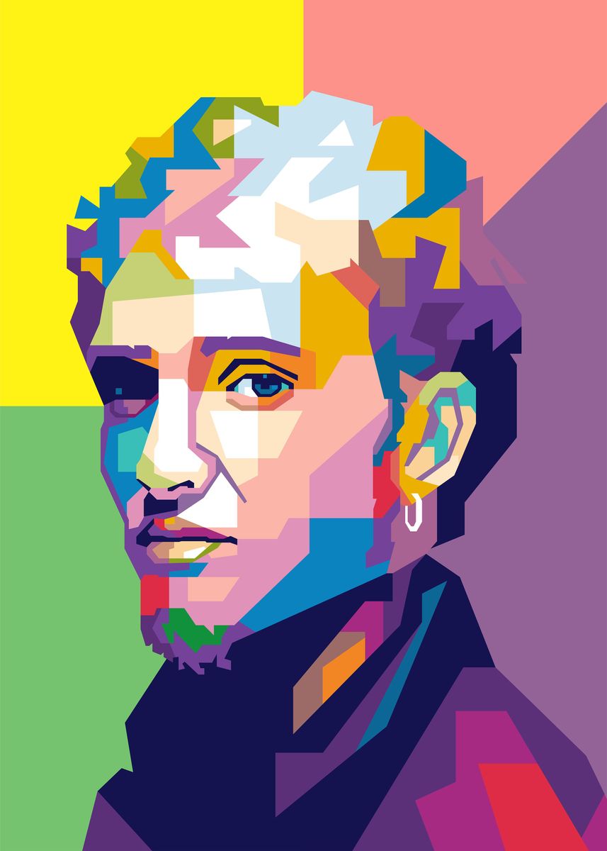 'Layne Staley' Poster, picture, metal print, paint by Erick Sato | Displate