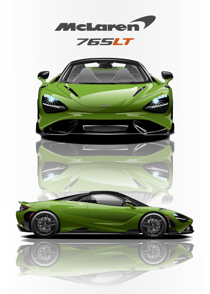 'McLaren 765LT' Poster by Conceptual Photography | Displate