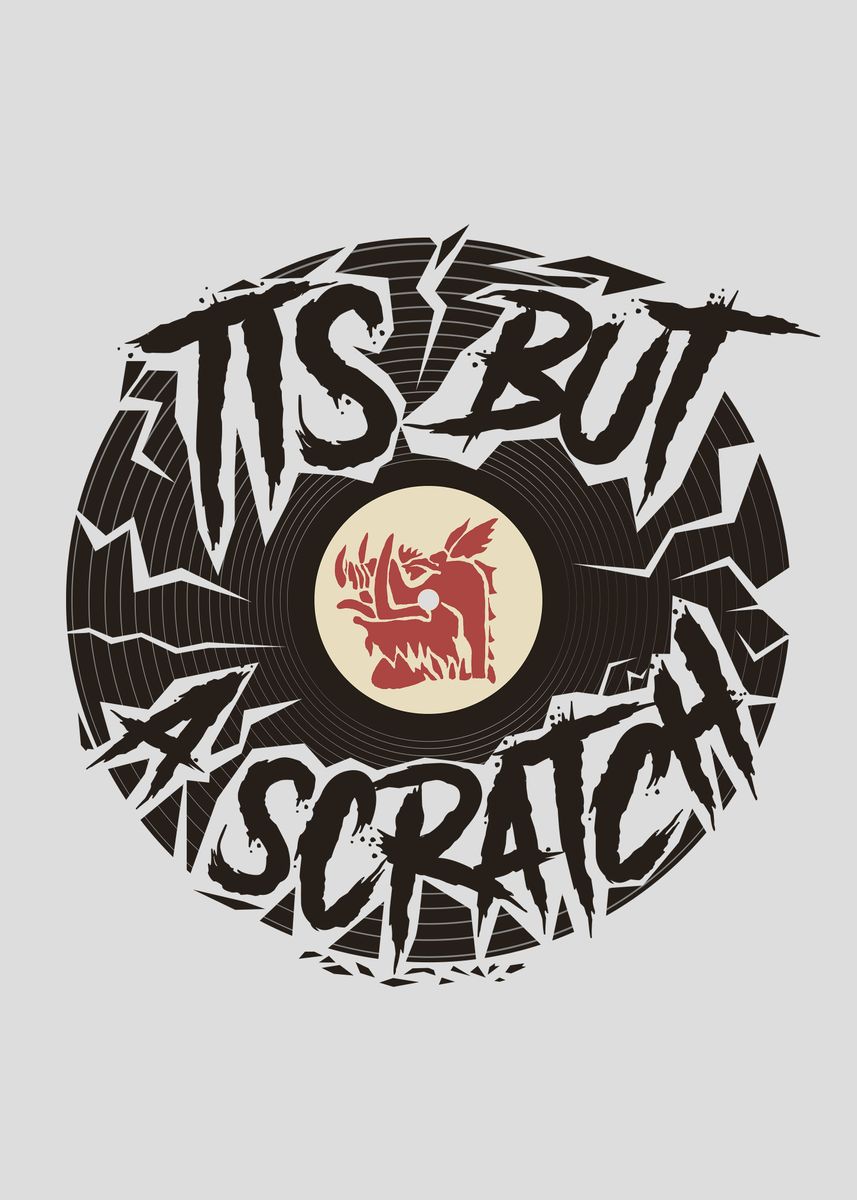 'Tis But A Scratch' Poster, picture, metal print, paint by rocket man ...