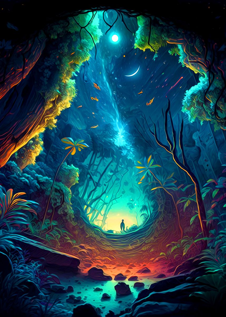 'Colorful Landscape' Poster, picture, metal print, paint by Yeager ...