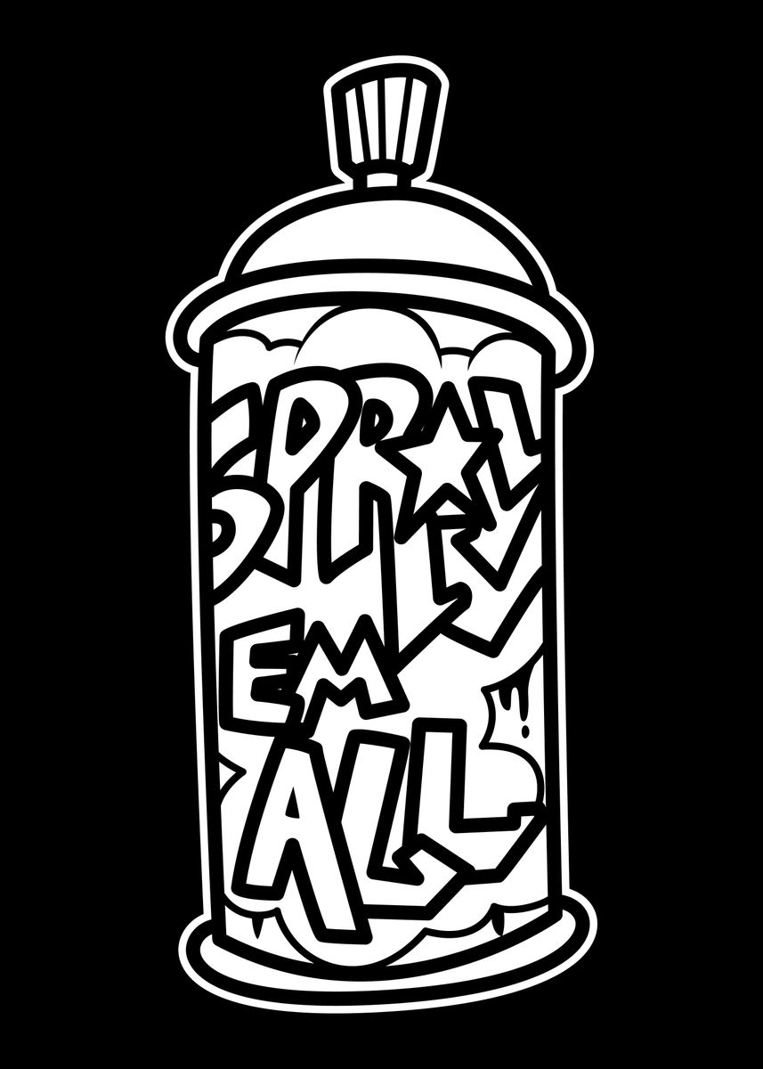 'Rap Monkey BnW 10' Poster, picture, metal print, paint by hendra ...