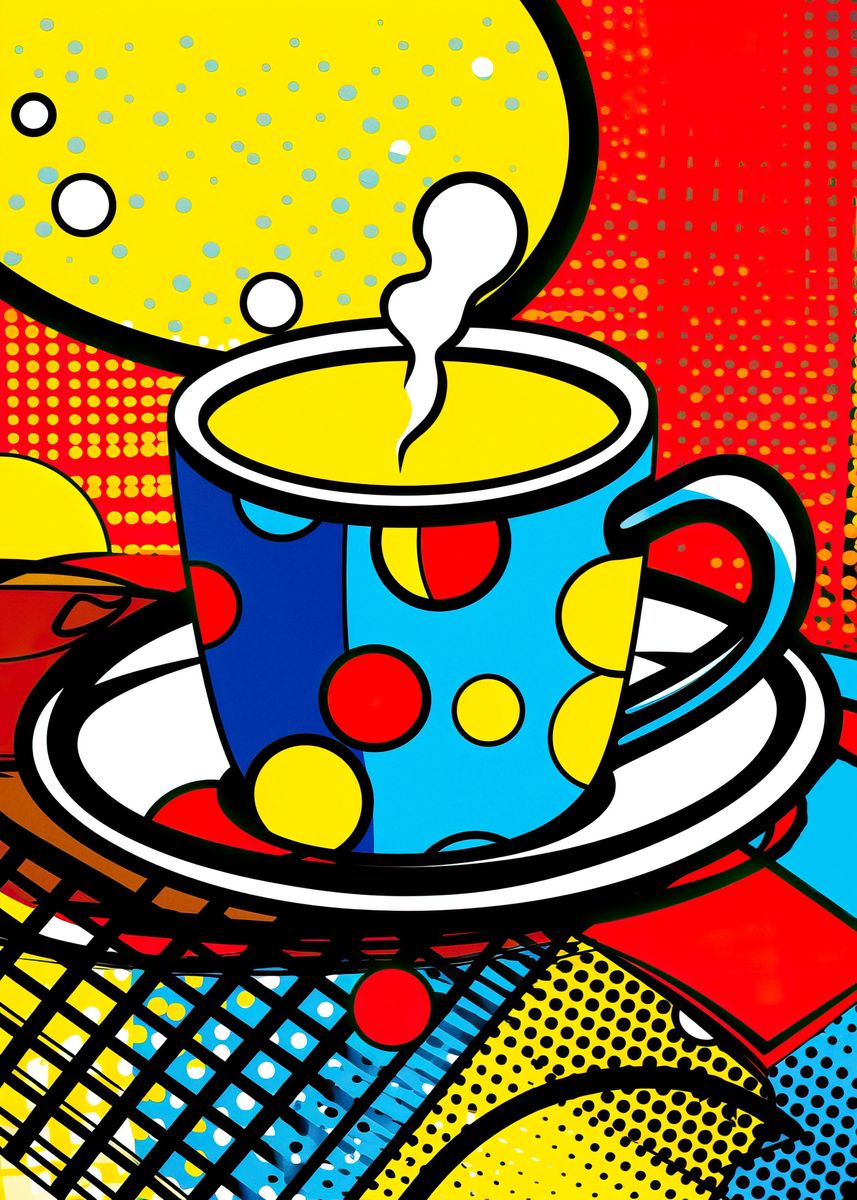 'Retro Brew' Poster, picture, metal print, paint by Steel Canvas ...