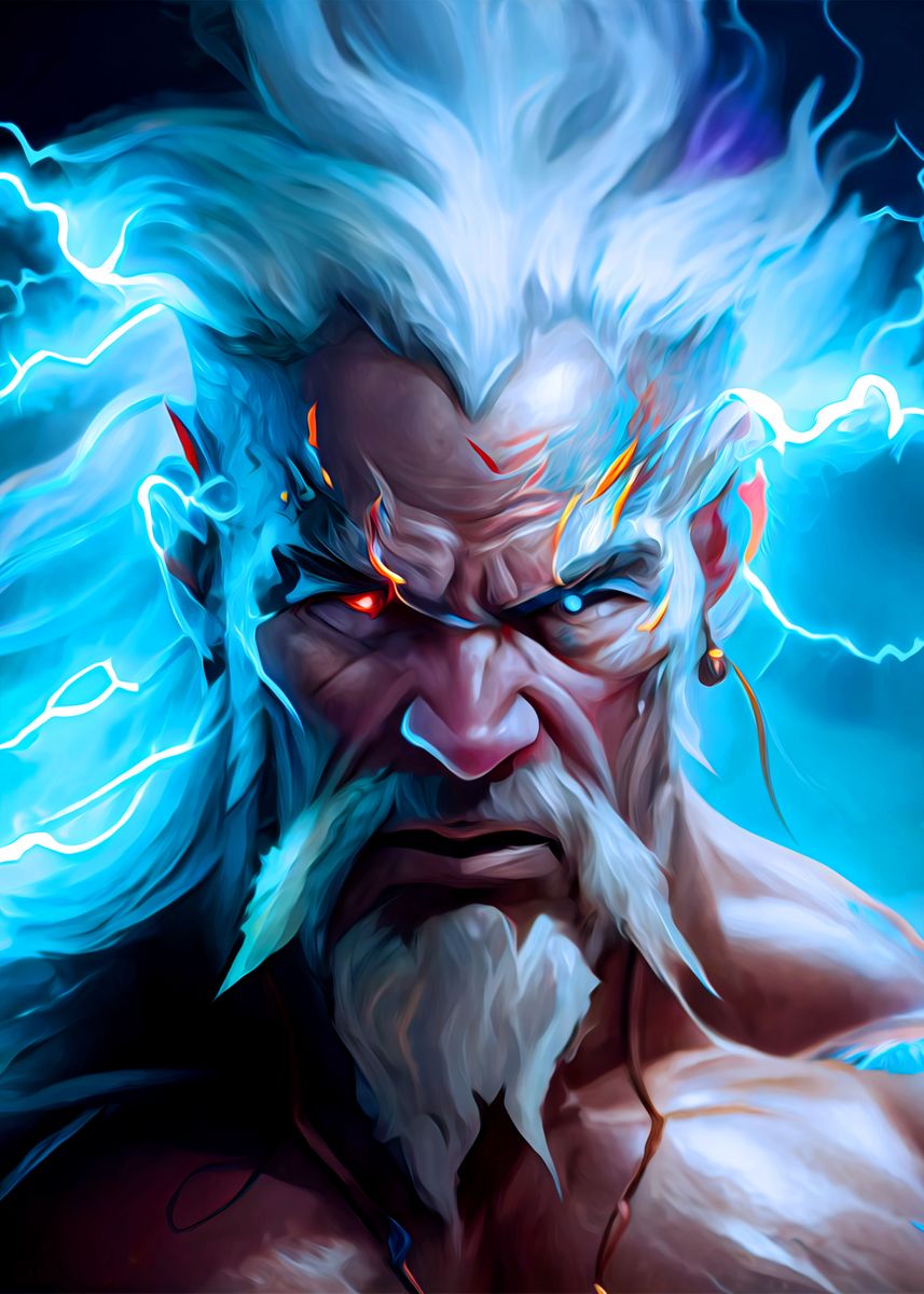 'Warrior Face' Poster, picture, metal print, paint by Dao Dung | Displate