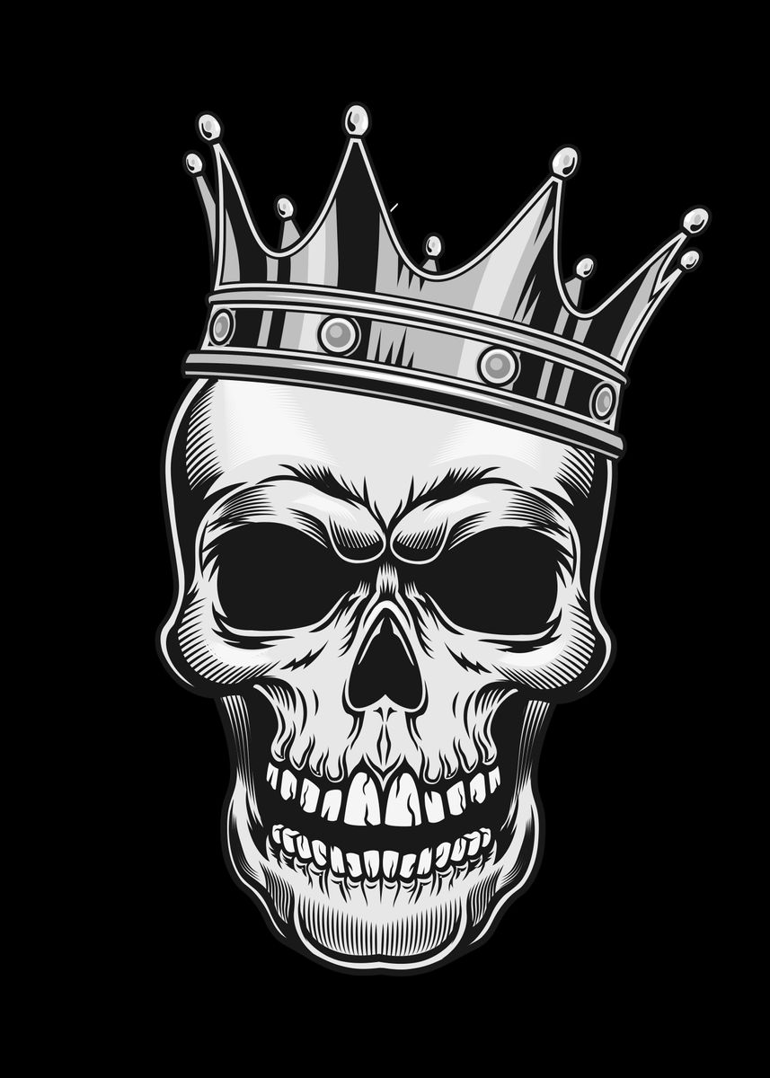 'Skull' Poster, picture, metal print, paint by Dedew Doublede | Displate