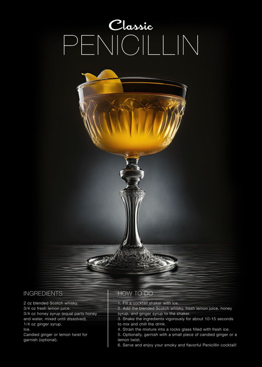 'Penicillin Cocktail' Poster, picture, metal print, paint by Digital ...