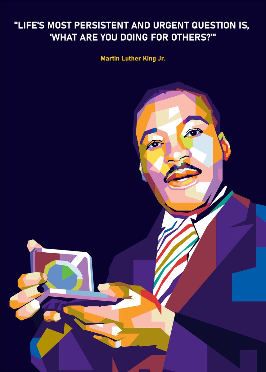 'Martin Luther King Jr' Poster by Ananda Praj | Displate