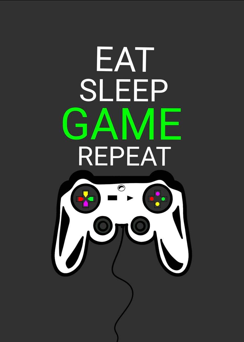 'Game Quote' Poster, picture, metal print, paint by Anam Hanif Studio ...