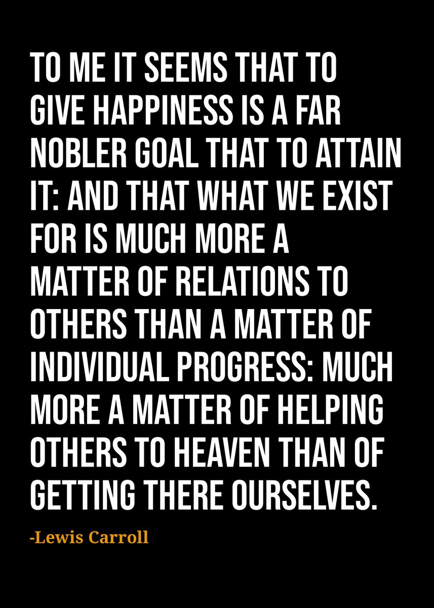 'Lewis Carroll quotes ' Poster, picture, metal print, paint by pus ...