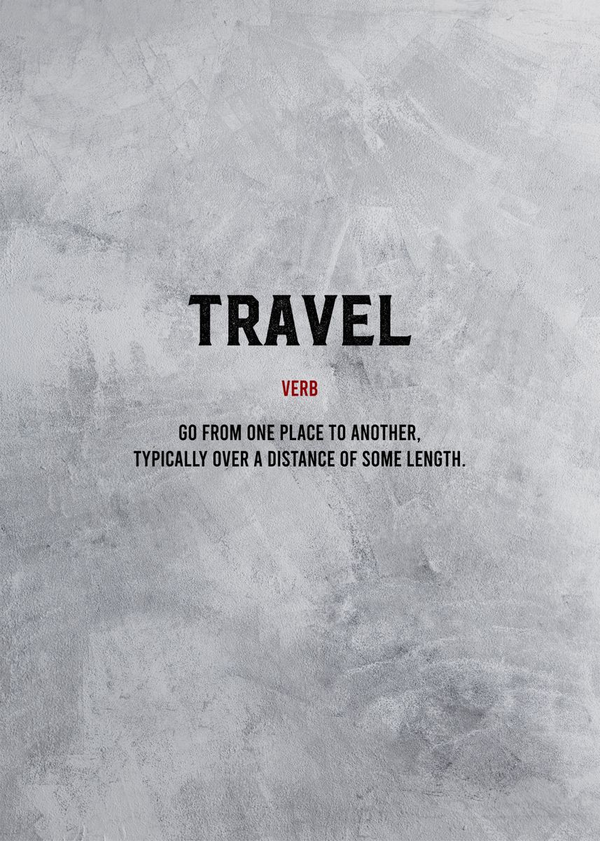 'travel dictionary' Poster, picture, metal print, paint by Bestselling ...