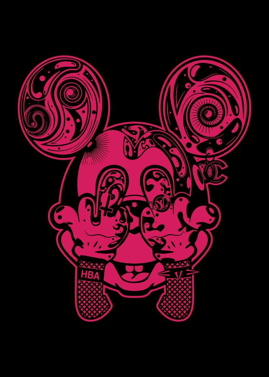 'Classic Mouse Cartoon' Poster, picture, metal print, paint by seruni ...