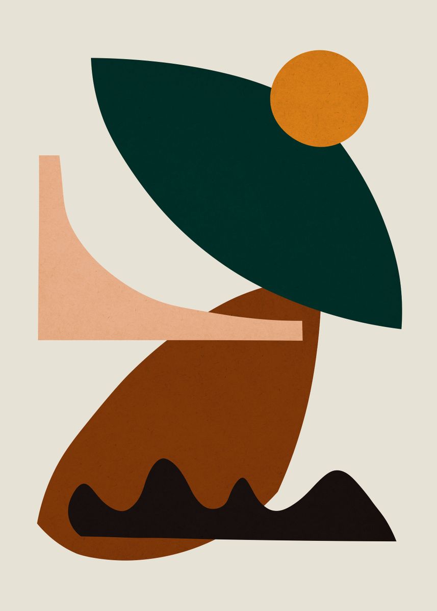 'Organic boho 6' Poster, picture, metal print, paint by Vitor Costa ...