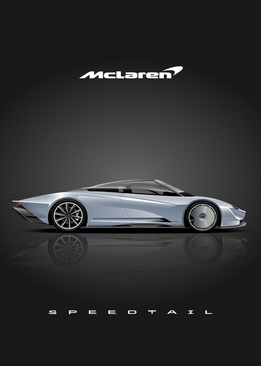 'McLaren Speedtail' Poster by Conceptual Photography | Displate