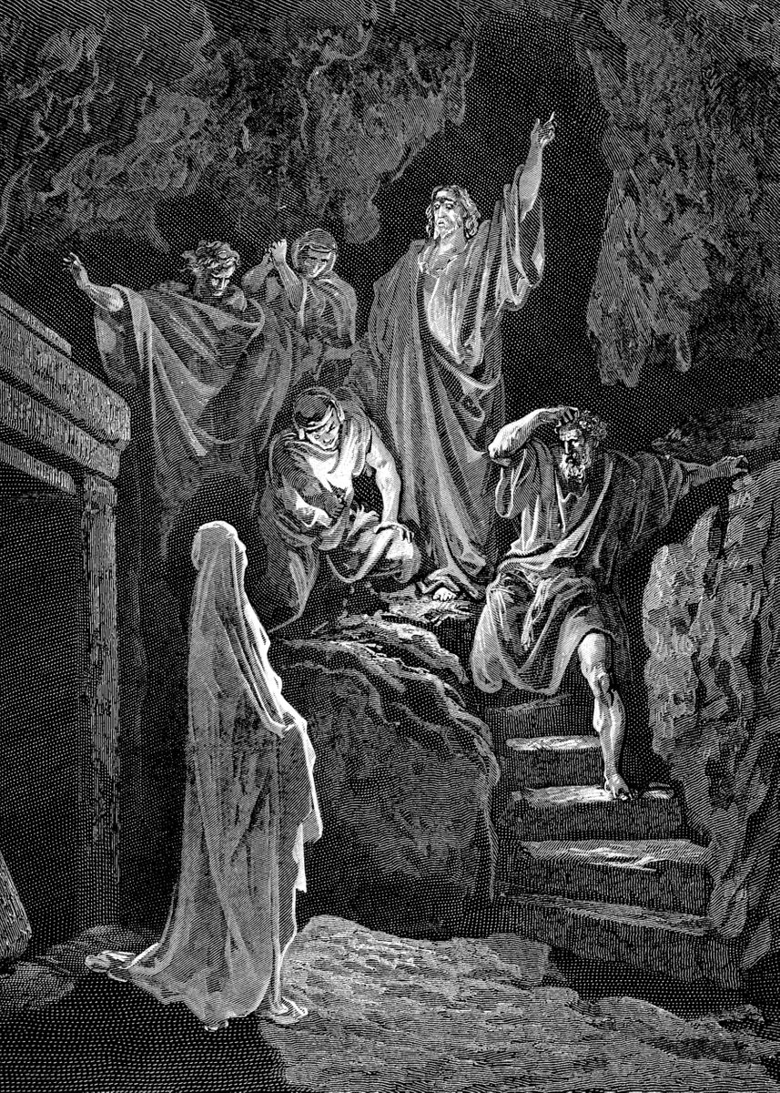 'Resurrection of Lazarus' Poster, picture, metal print, paint by ...