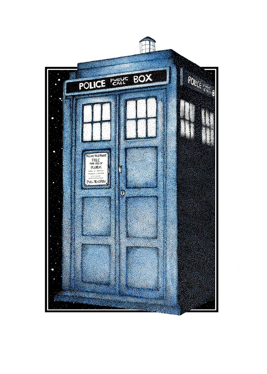 'The Blue Box' Poster, picture, metal print, paint by ArtWorld Emporium ...
