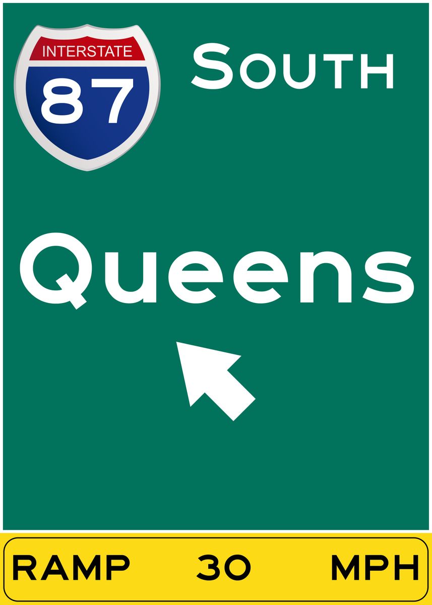'Welcome to Queens' Poster, picture, metal print, paint by Hassan Ait ...