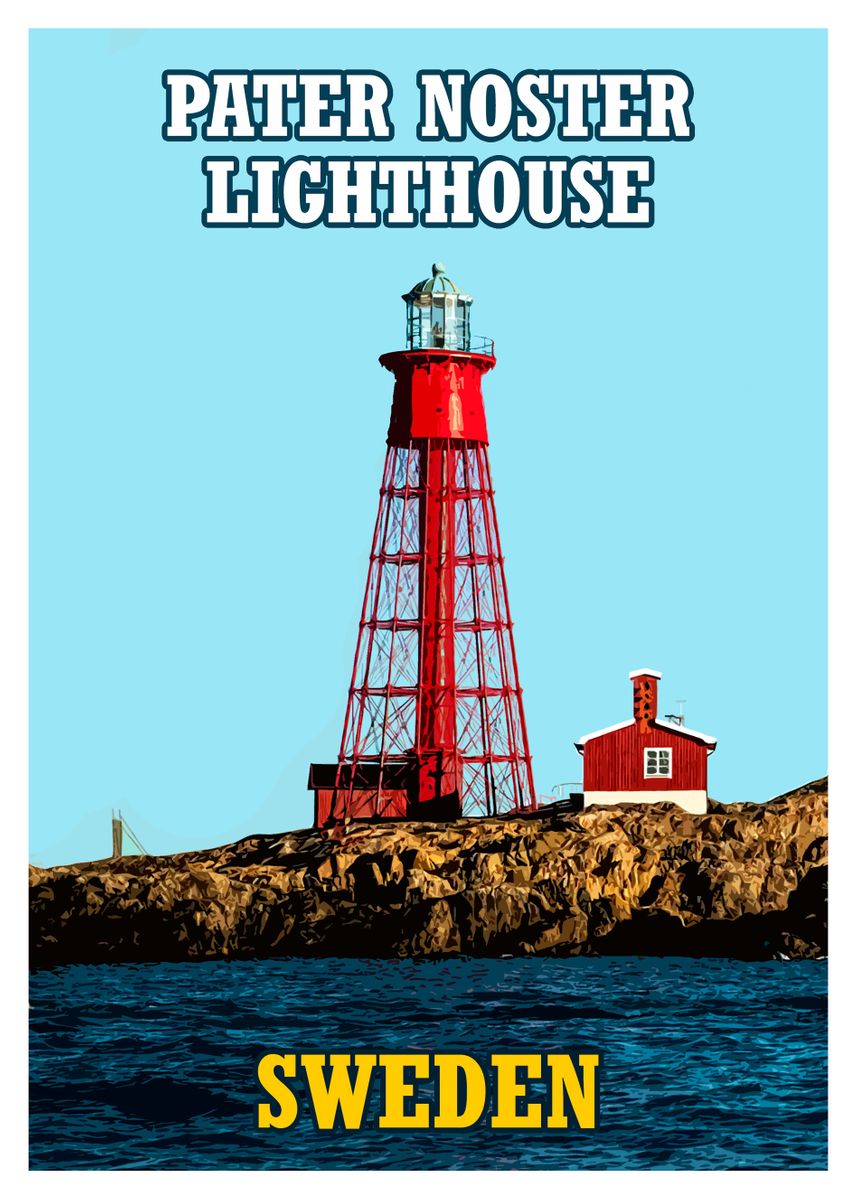 'Pater Noster Lighthouse ' Poster, picture, metal print, paint by ...