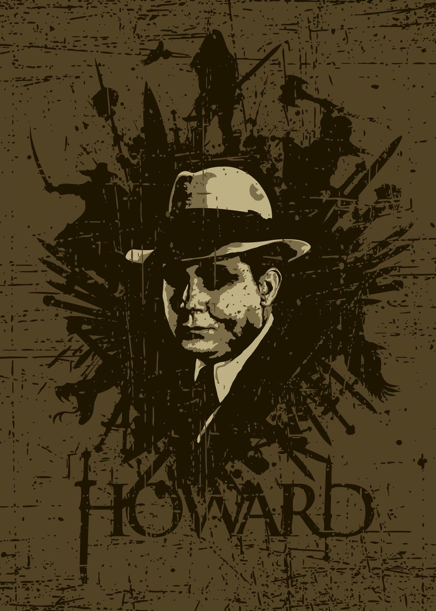 'Robert E Howard Portrait' Poster, picture, metal print, paint by ...