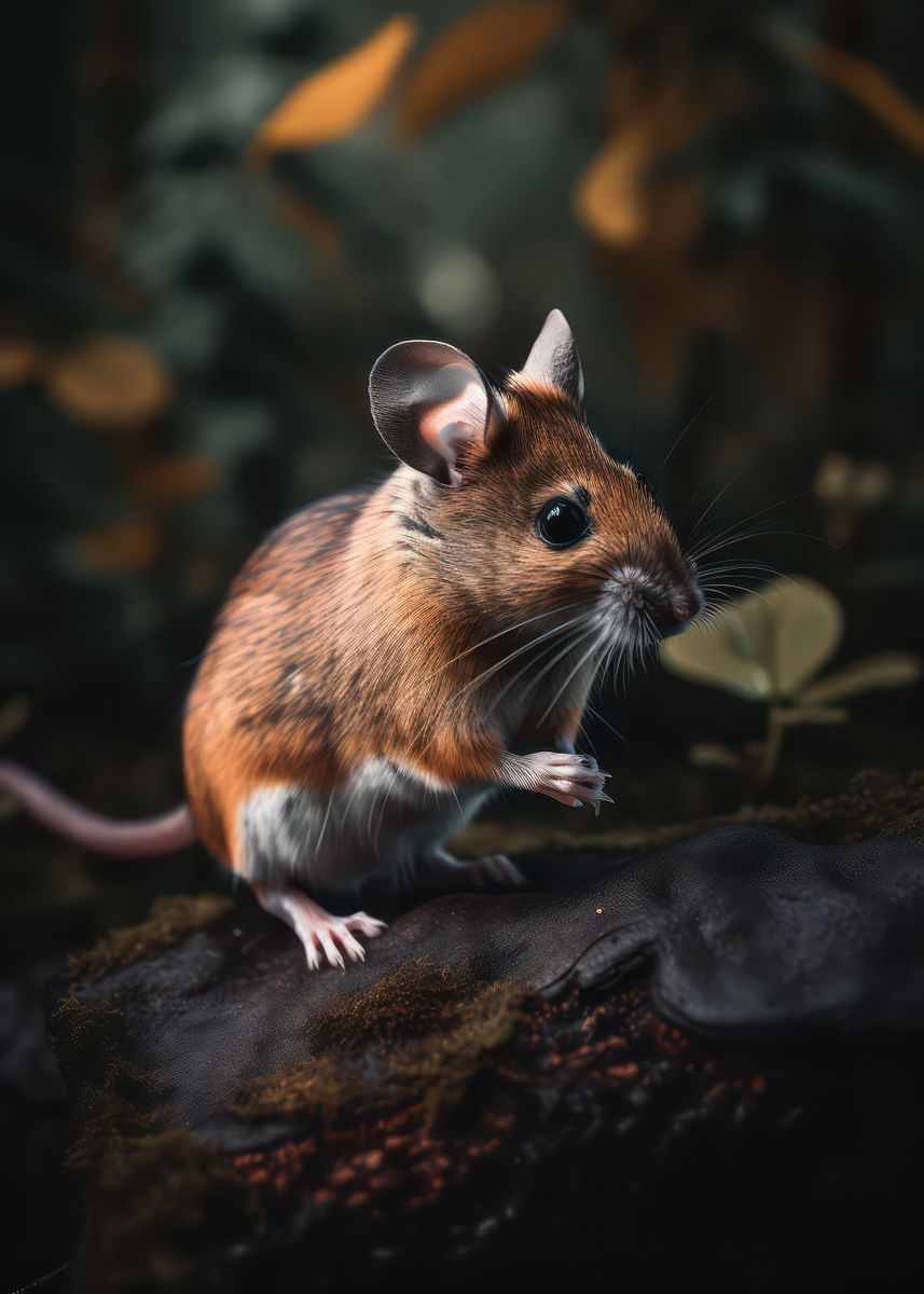 'Curious mouse' Poster, picture, metal print, paint by Zooscape ...