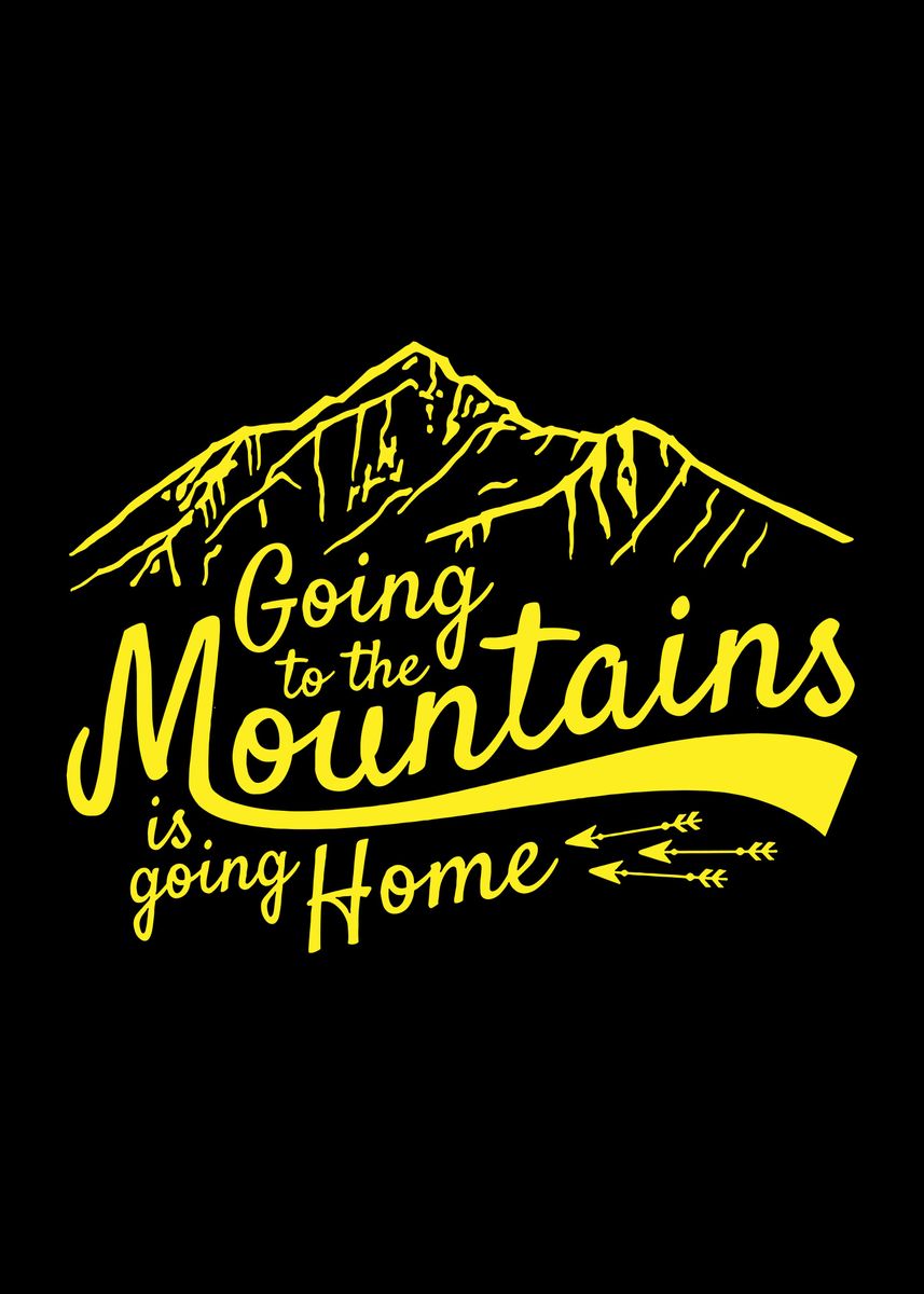 'Going to the mountains' Poster, picture, metal print, paint by riyadi ...